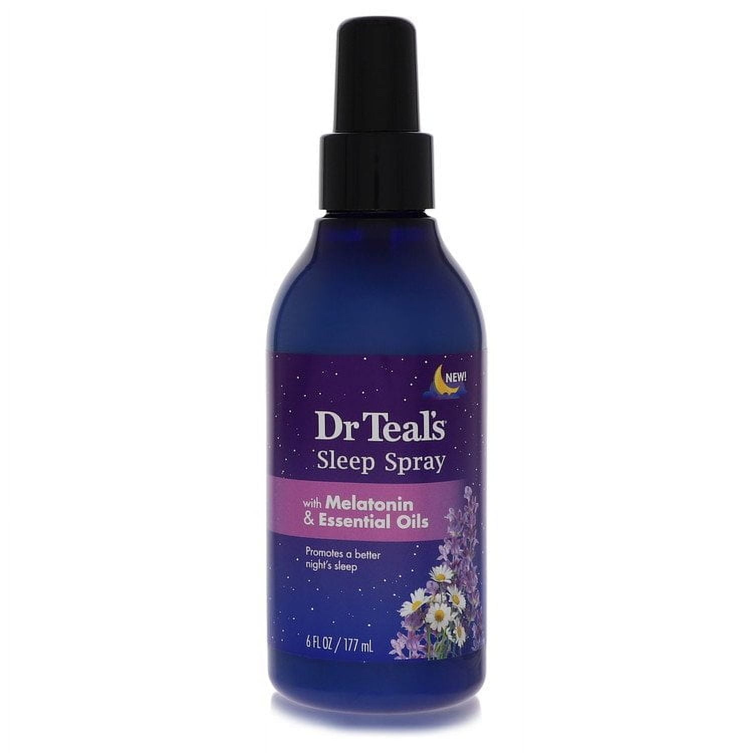 Dr Teal's Calming Sleep Spray with Melatonin, Lavender & Chamomile Essential Oils, 6 fl oz for ...