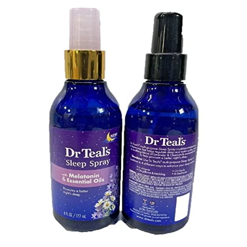 Dr. Teal's Sleep Spray with Melatonin & Essential Oils Gift Set (2 Pack, 6 fl oz ea ...