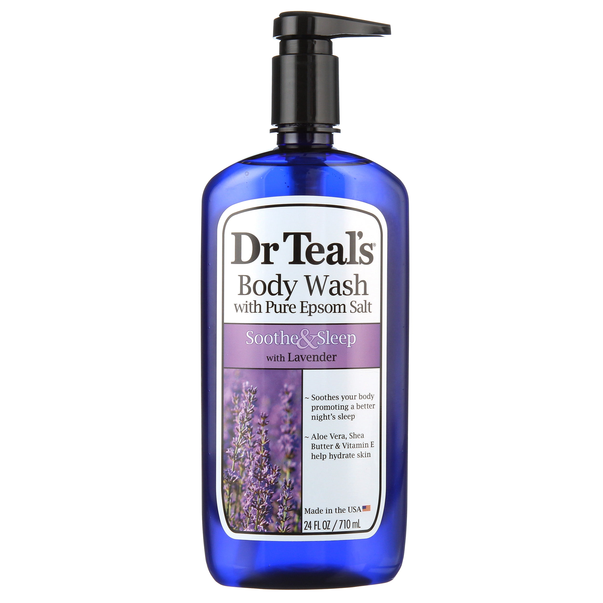 Dr Teal’s Soothe & Sleep Lavender Body Wash with Pure Epsom Salt, 24 fl ...