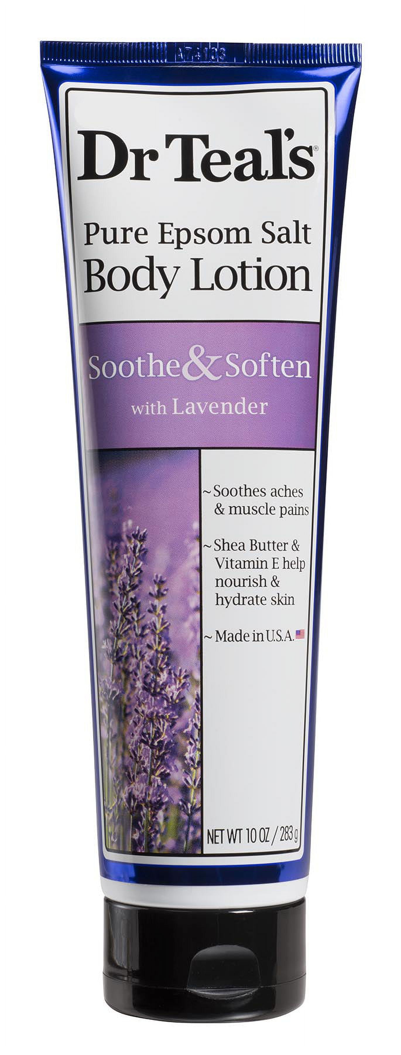 Dr Teal's Soothe & Soften Pure Epsom Salt Body Lotion, 10 oz - Walmart.com