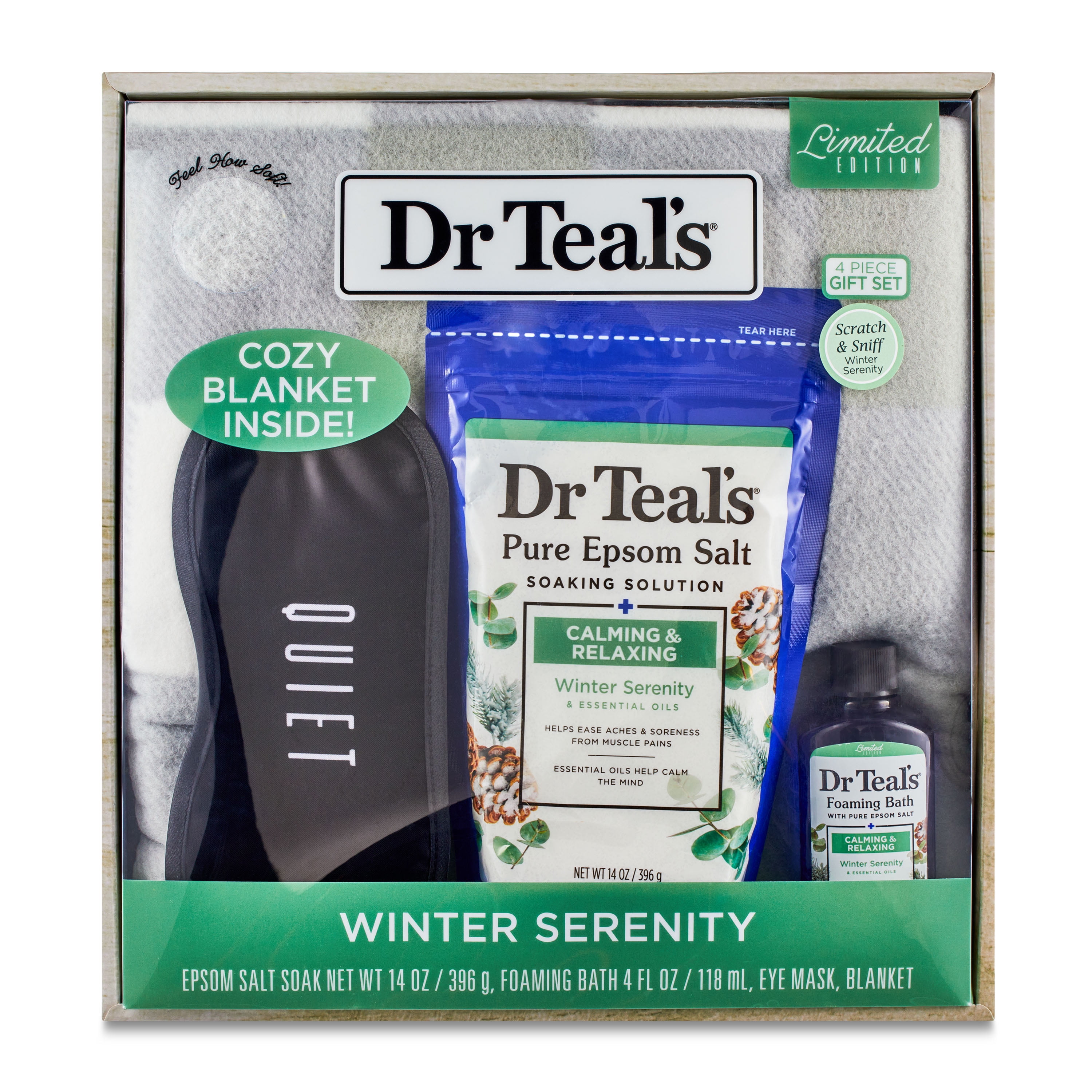 Dr Teal's Winter Serenity Gift Set, 4 Piece - Walmart Business Supplies