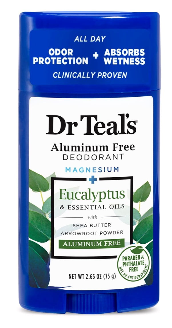 Dr Teals Deodorant Eucalyptus 2.65oz Aluminum-Free (Pack of 3 ...