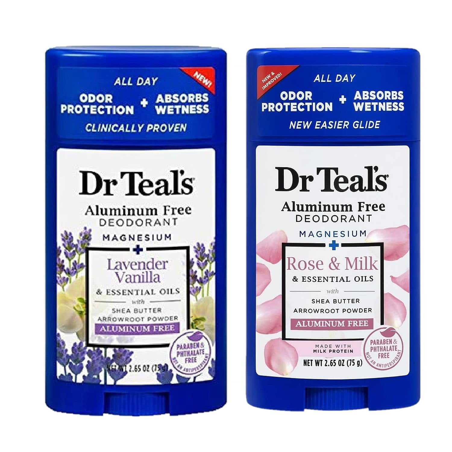 Dr. Teals Deodorant Variety Gift Set (2 Pack, 2.65oz Ea.) - Vanilla ...