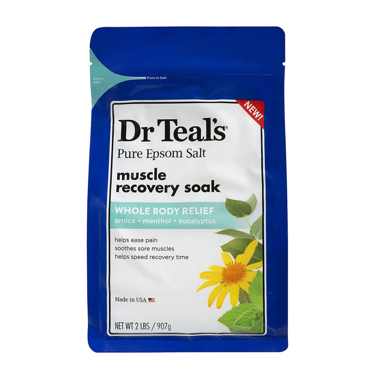Dr Teals Epsom Muscle Recovery Salt, 32 Oz.. - Walmart.com