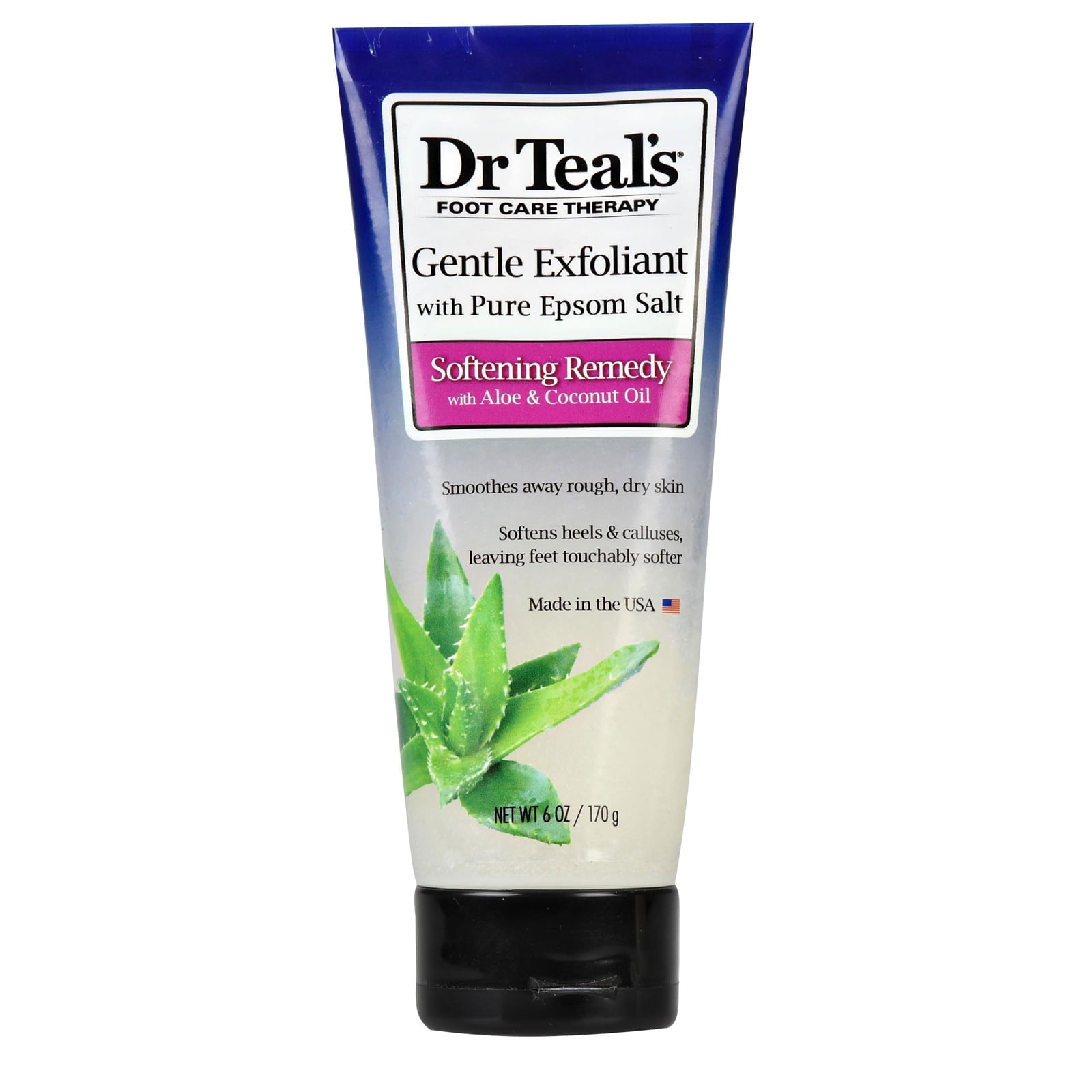 Dr Teal's Foot Scrub, Aloe Vera and Coconut Oil, 6 oz, Exfoliating Foot ...
