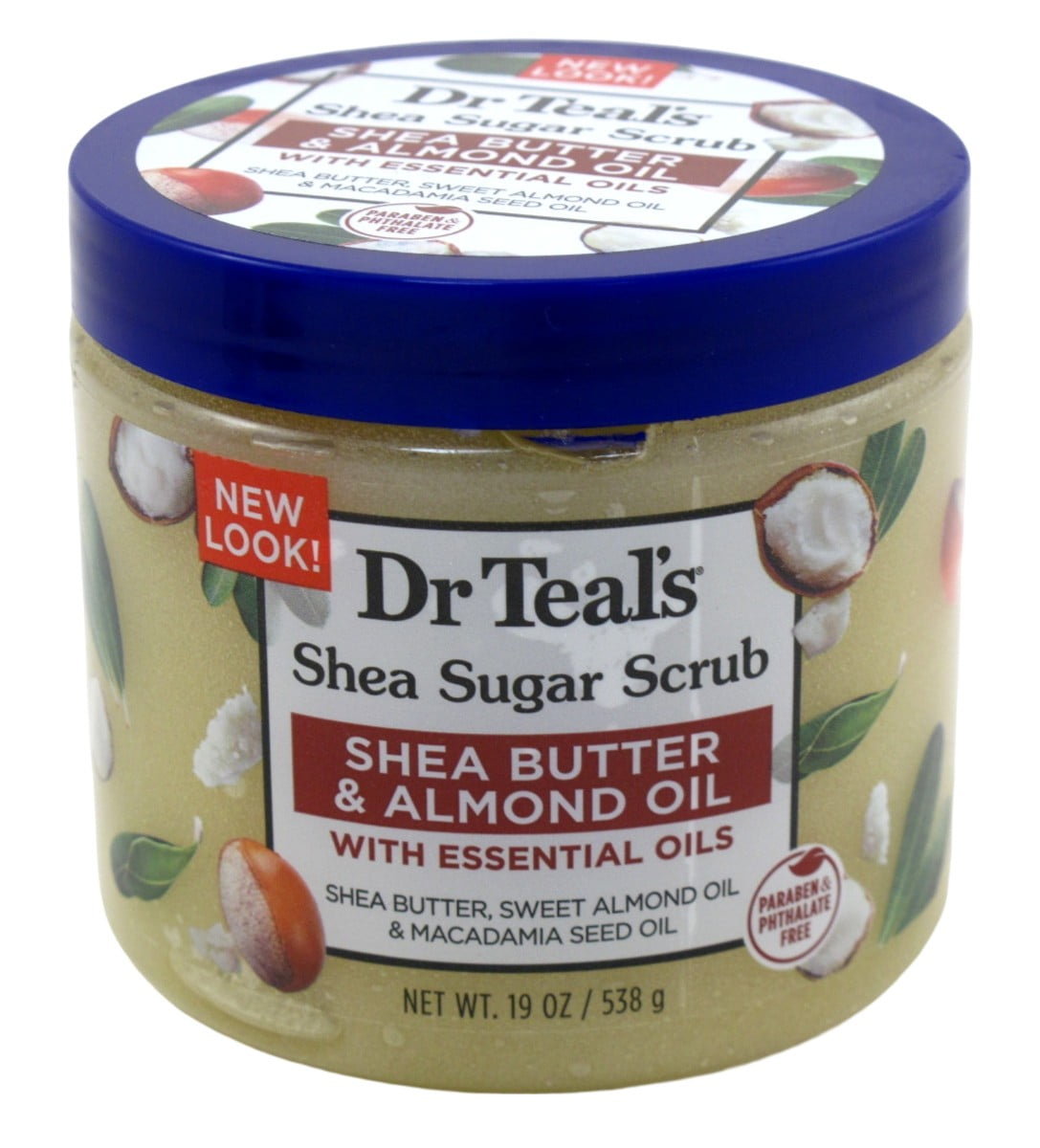 Dr Teals Shea Sugar Scrub Shea Butter & Almond Oil 19oz Jar (Pack of 3 ...