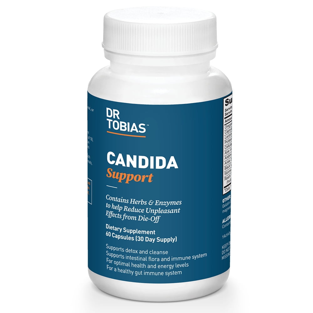 Dr Tobias Candida Support 60 Capsules for Gut Detox and Immune Balance ...