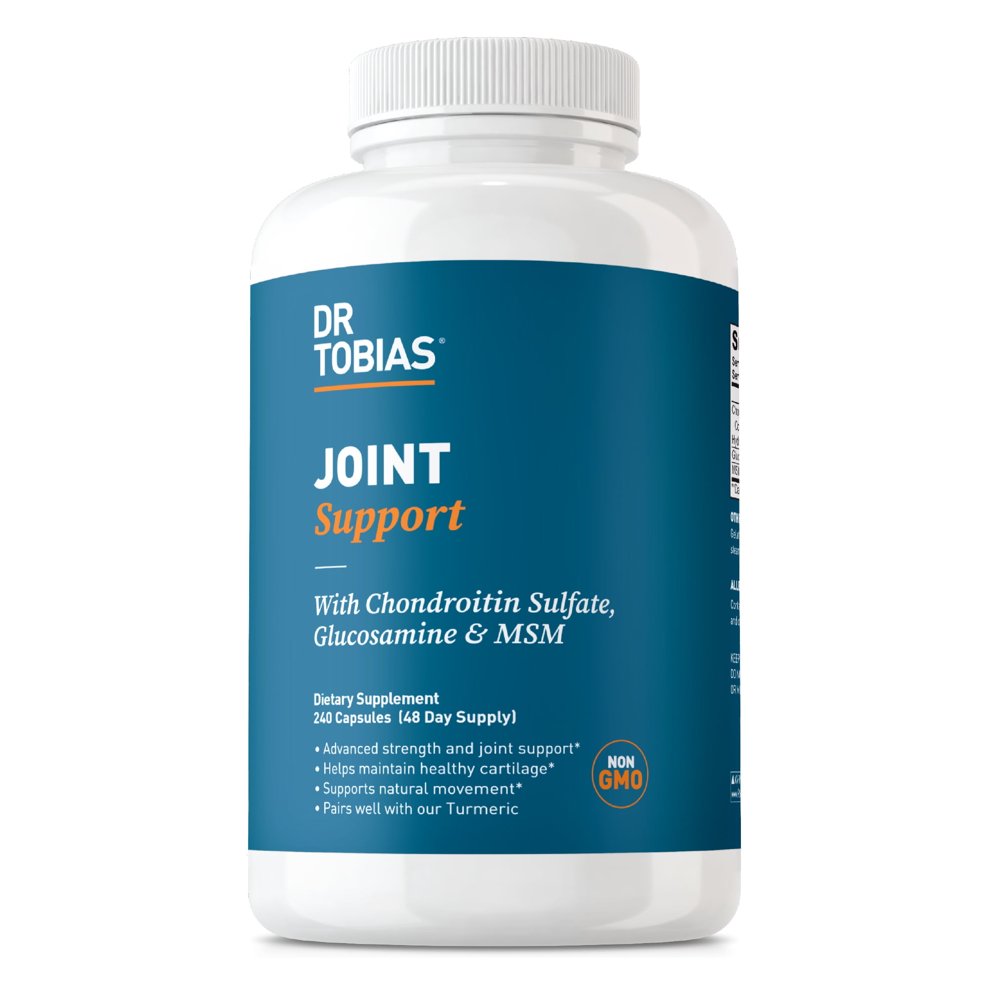 Dr. Tobias Joint Support Supplement with Glucosamine Chondroitin MSM ...