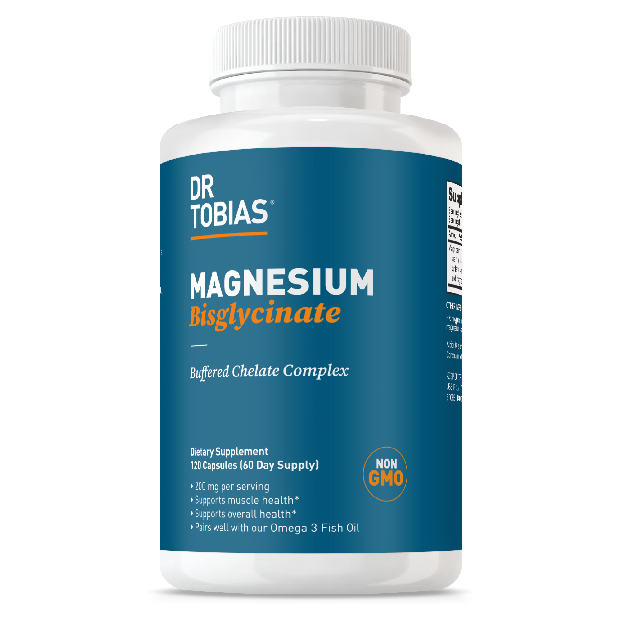 Dr. Tobias Magnesium Bisglycinate, High Absorption Magnesium Buffered ...
