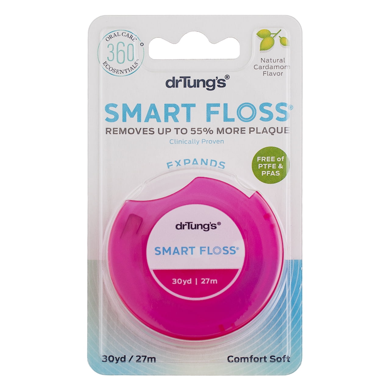 Dr. Tung's Smart Floss, 30 yds, Natural Cardamom Flavor 1 ea Colors May ...