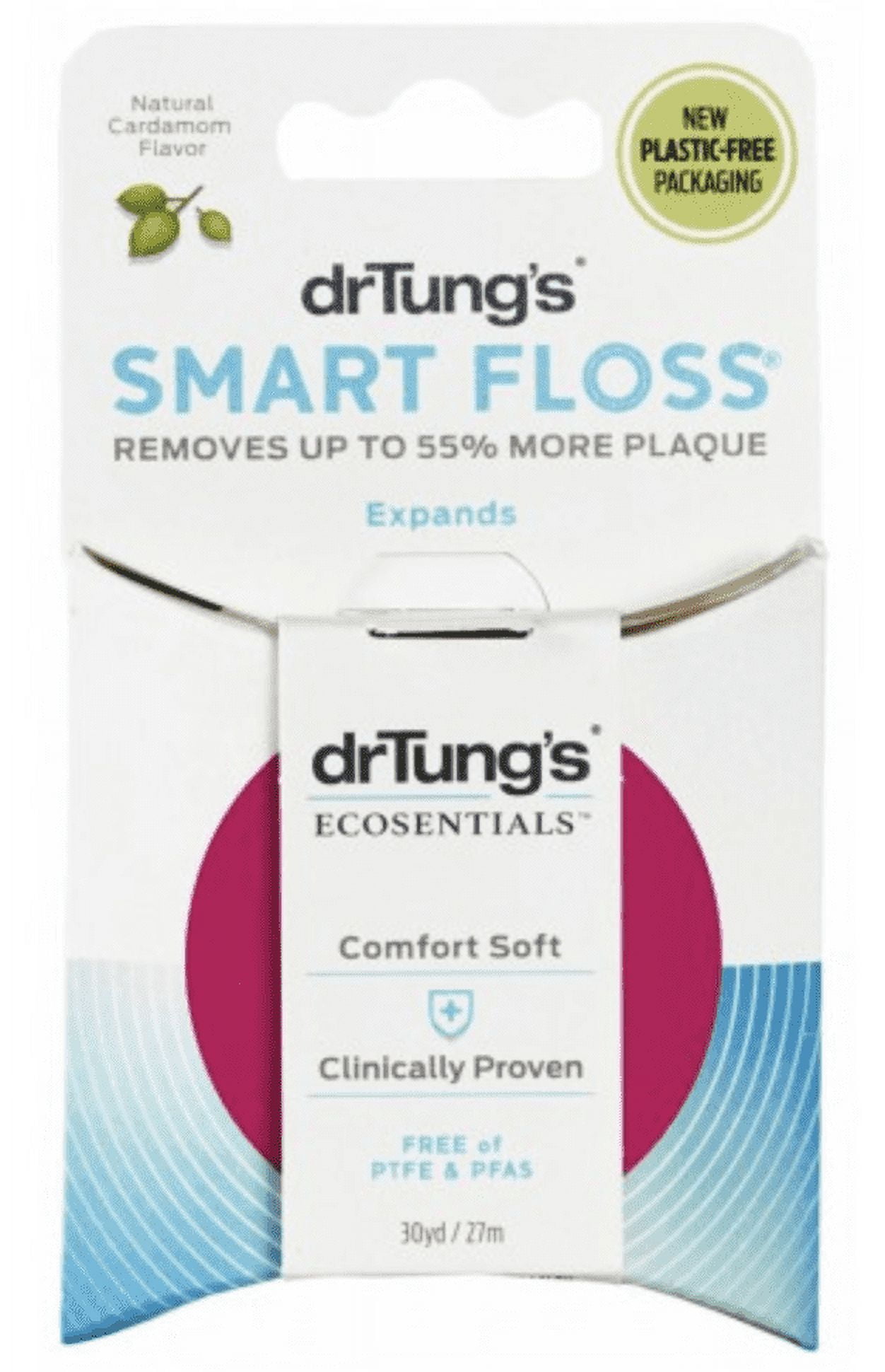 Dr. Tung's Smart Dental Floss, 30 yds, Cardamom Flavor, More Effective ...