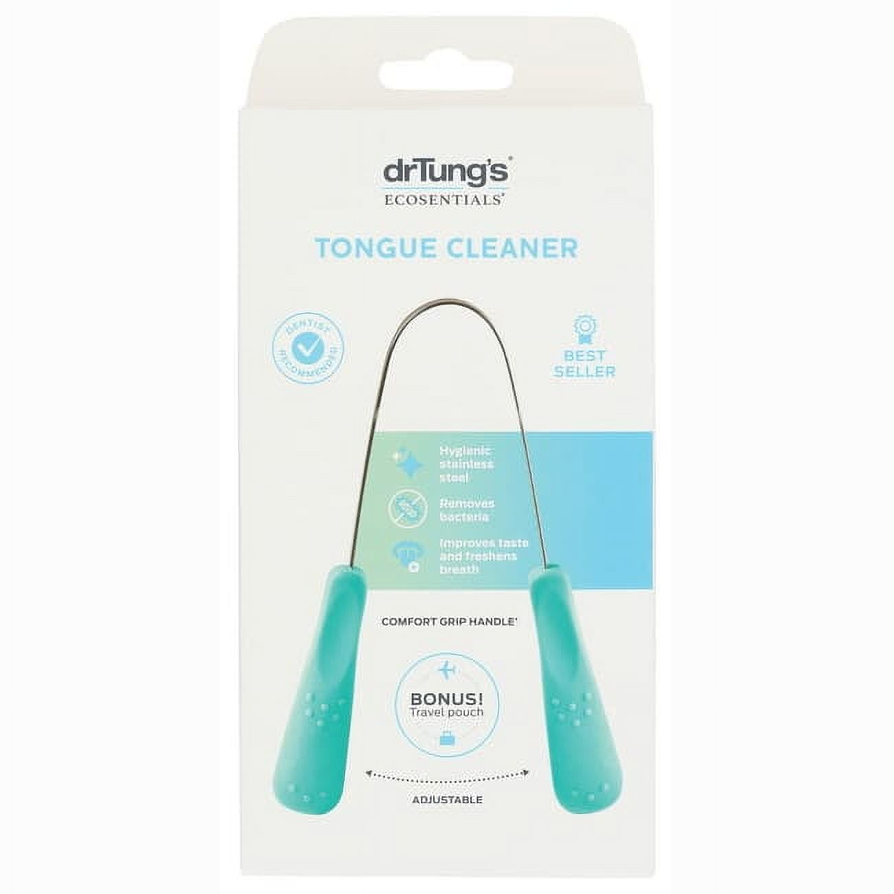 Dr. Tung's Stainless Steel Tongue Cleaner, Dental Scaper Metal ...