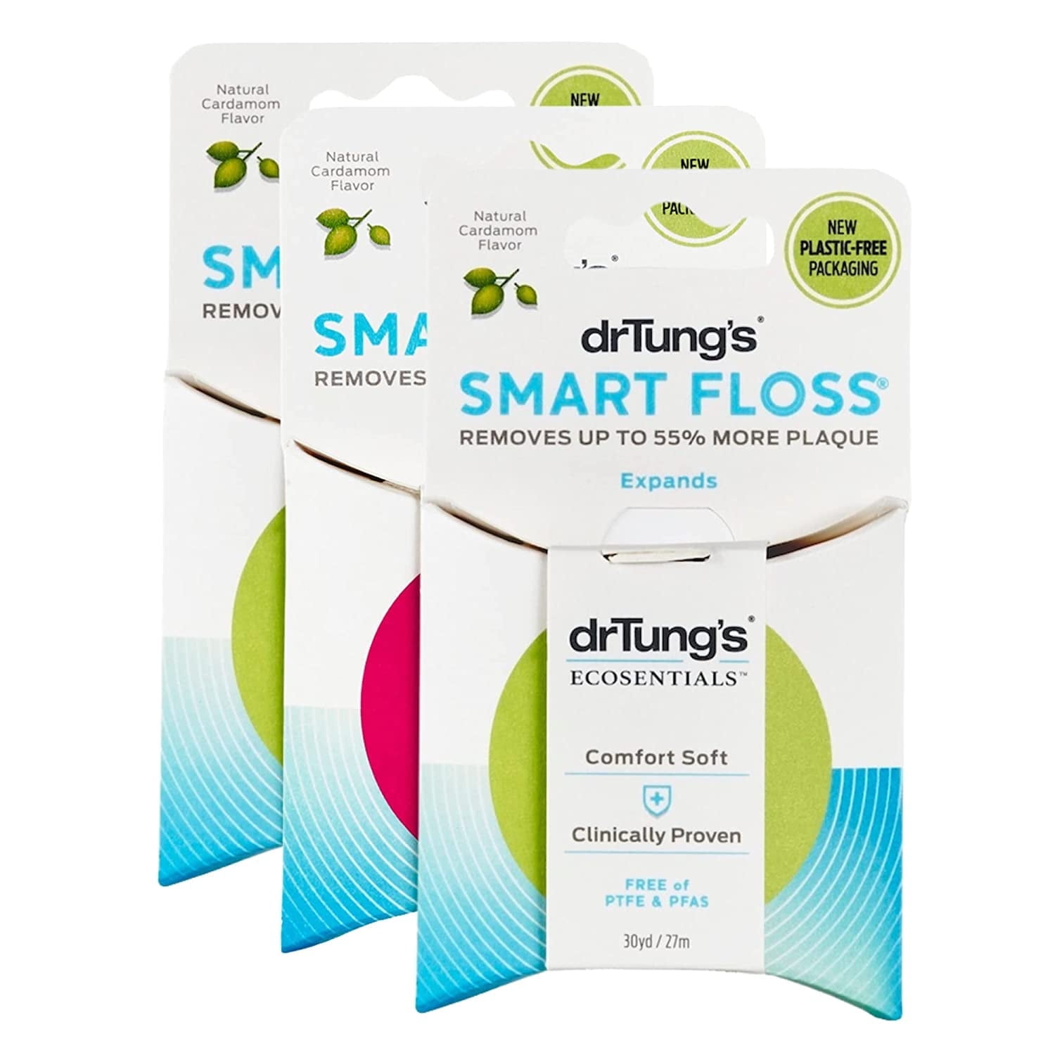Dr. Tung's Smart Floss, Natural Expanding Dental Floss, Cardamom Flavor ...