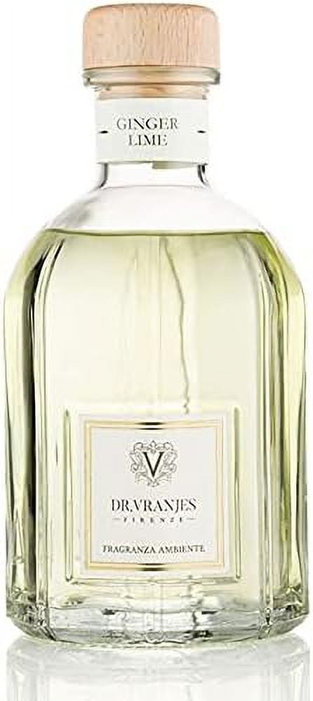 Dr. Vranjes - Ginger Lime 1250 ml Diffuser + Double Pack of White Sticks (3 Pieces Bundle ...