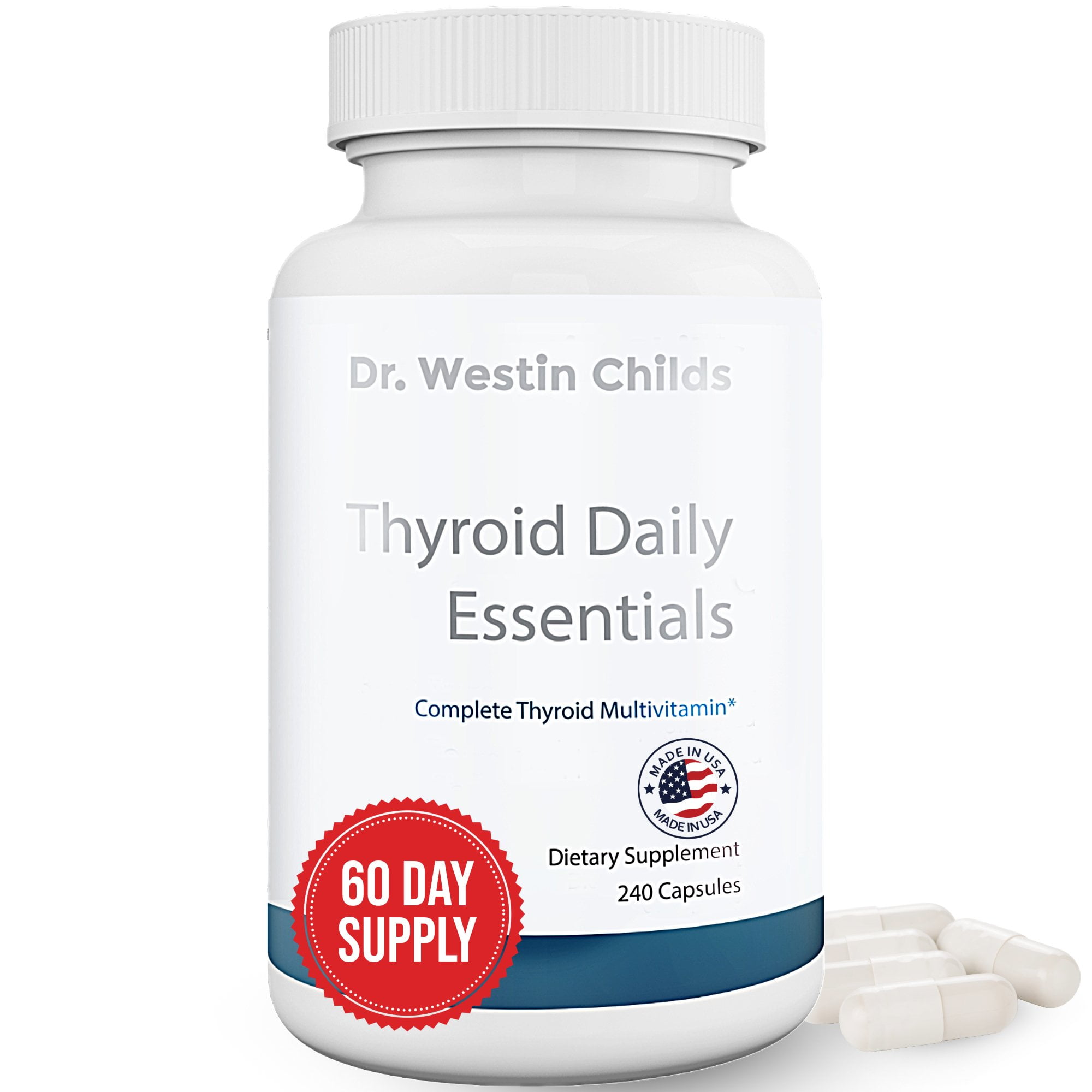 Dr. Westin Childs - Thyroid Daily Essentials - 34 in 1 Complete Thyroid Multivitamin with ...