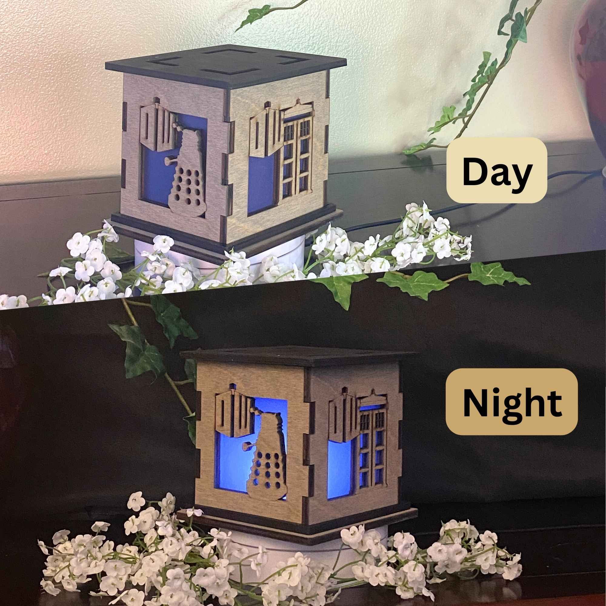 Dr. Who Light Box | Whovian Home Décor | Doctor Who Desk Light ...