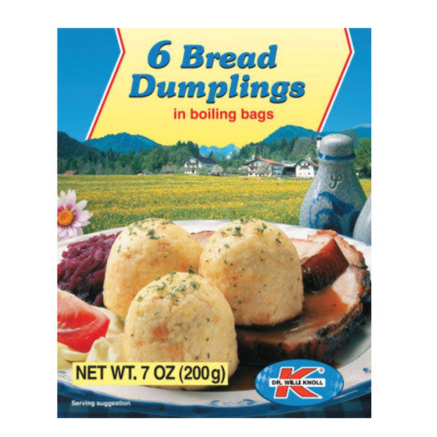 Dr. Willi Knoll 6 Bread Dumplings in Boiling Bags, Bavarian German ...