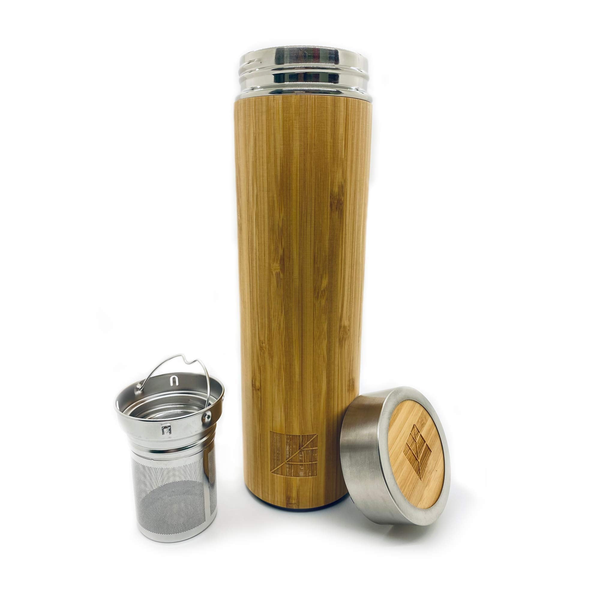Dr. Zisman ZT Double-Walled Stainless-Steel Tea Infuser Bottle - Leak ...