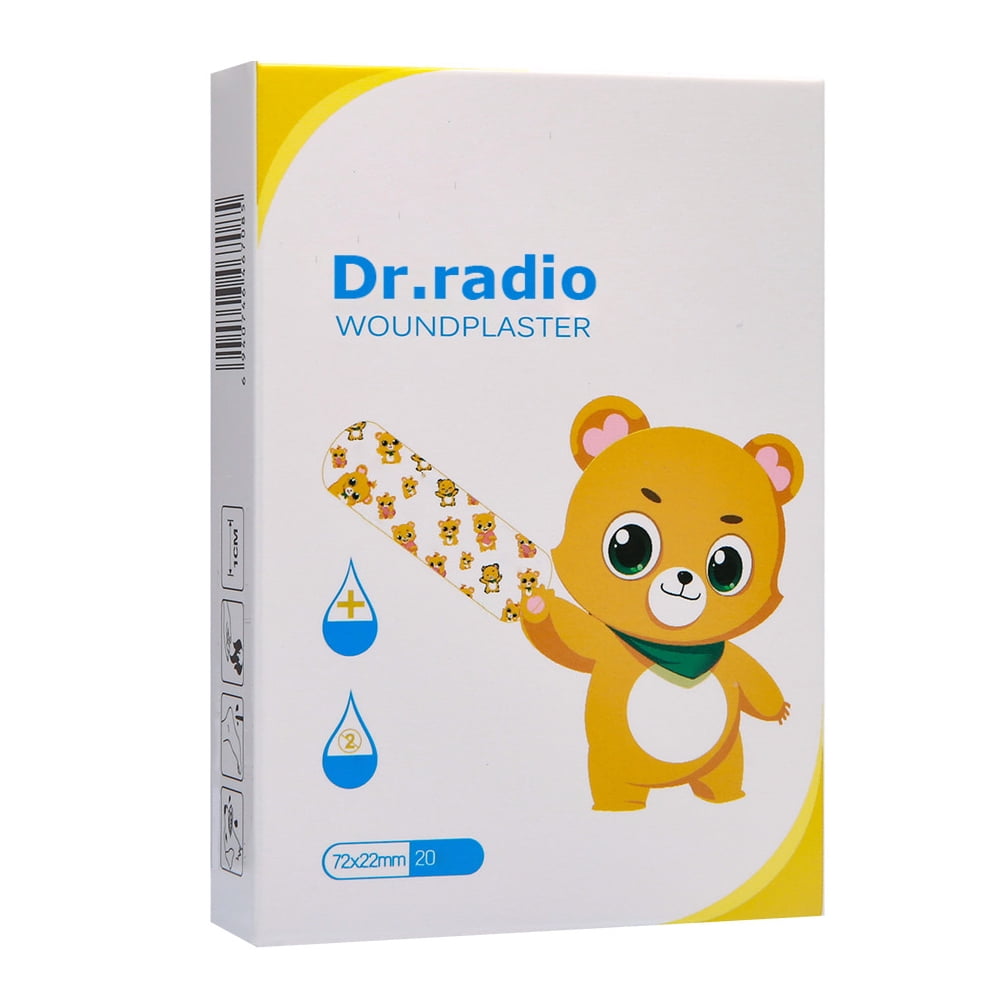 Dr.radio Adhesive bandages, 20 Pcs/Box Adhesive Bandages, Cute Cartoon ...