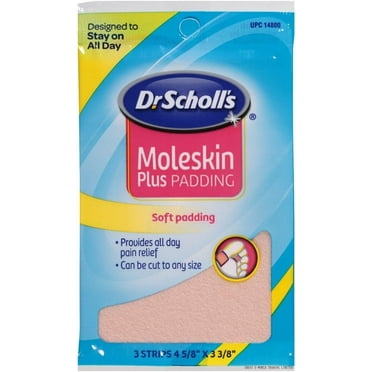 Dr. Scholl's Moleskin Plus Padding for Relief of Corns/Calluses, 3 ct ...