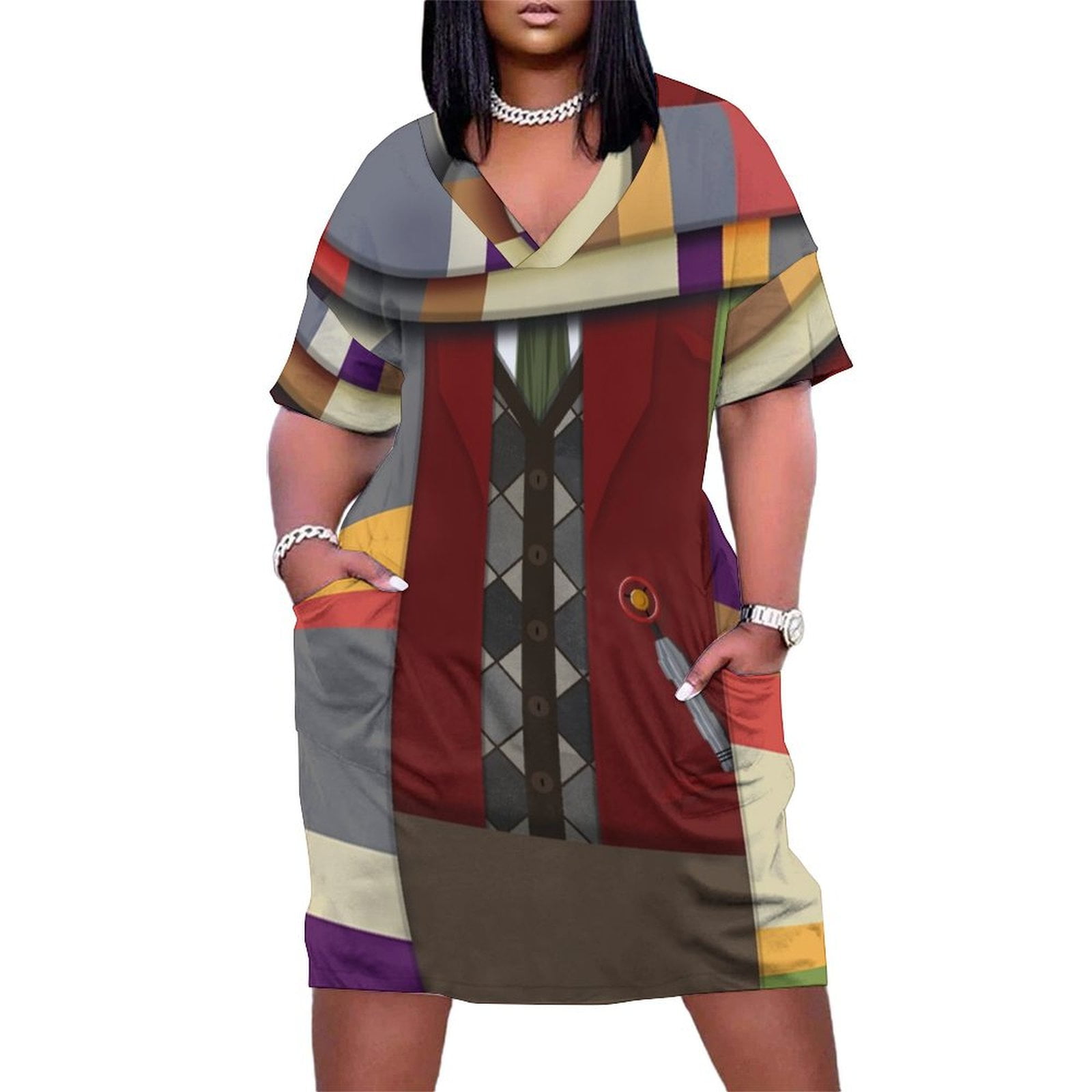 Dr the 4th Costume - Coat Scarfe and Sonic - Multicoloured 2d Graphic ...