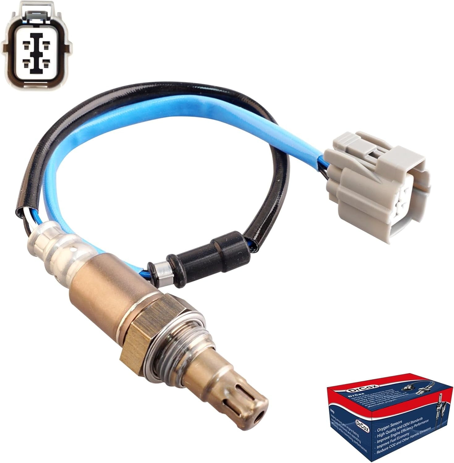 DrCax 234-9040 Oxygen O2 Sensor Upstream Heated Air Fuel Ratio 250-54045 Compatible with Honda ...