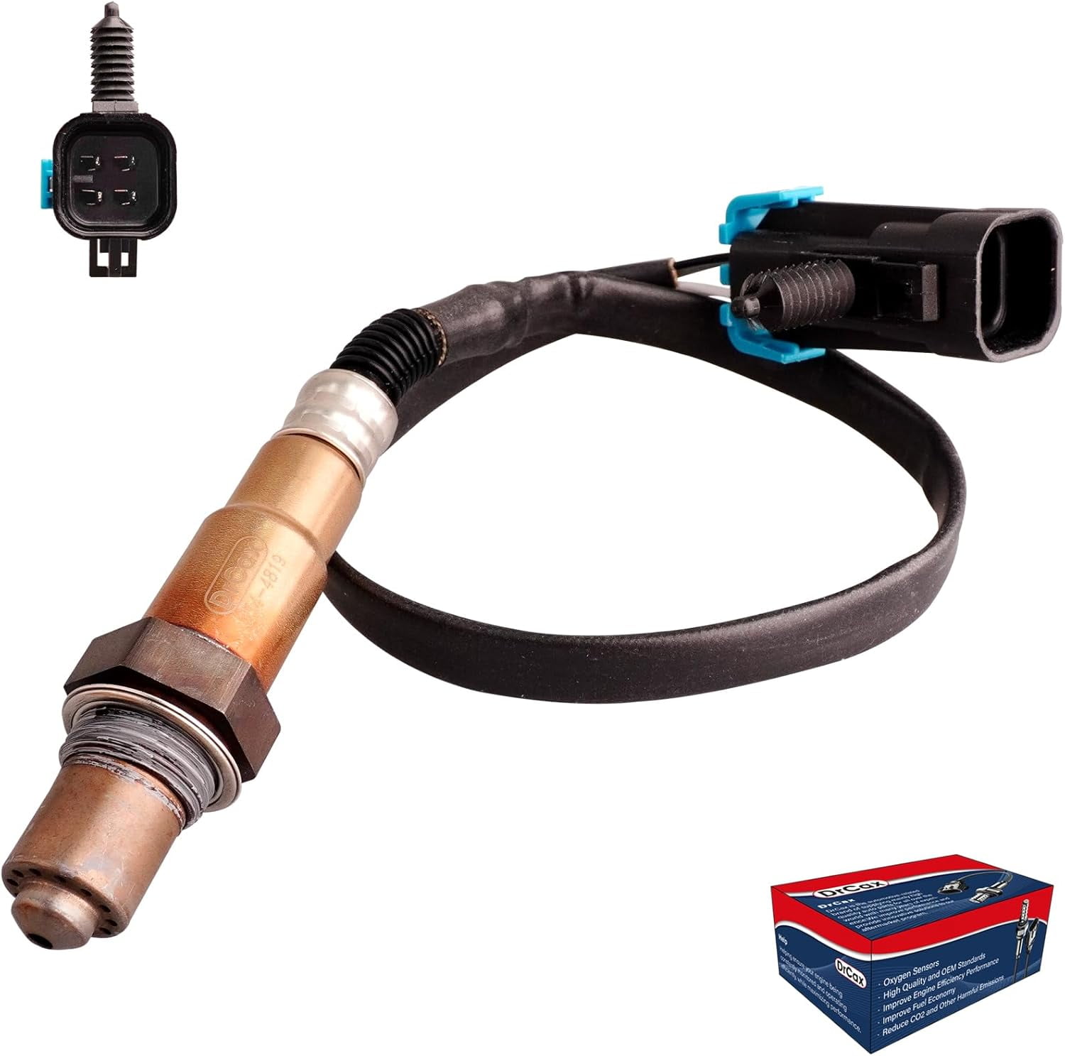 DrCax Oxygen O2 Sensor Heated Air Fuel Ratio Upstream 234-4819 16861 Compatible with Cadillac ...