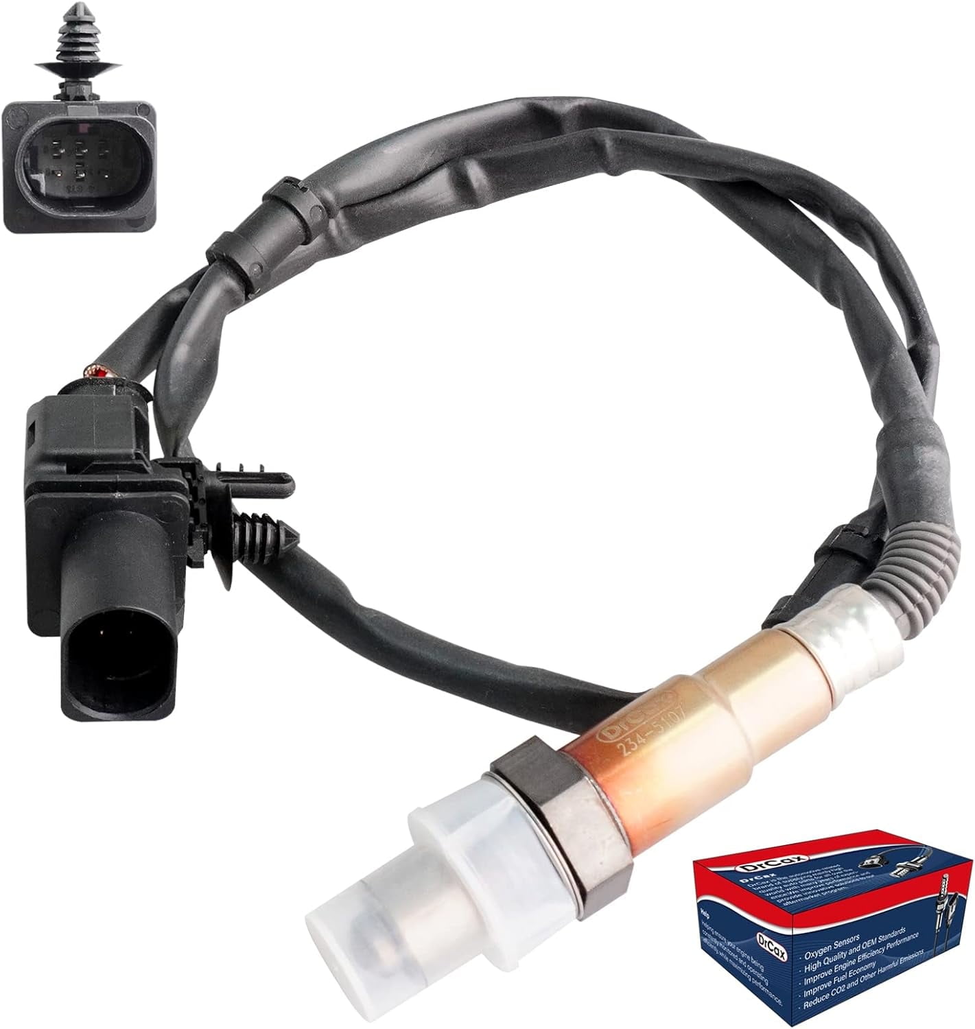 DrCax Oxygen O2 Sensor Heated Air Fuel Ratio Upstream 234-5107 Compatible with Audi A3 TT ...