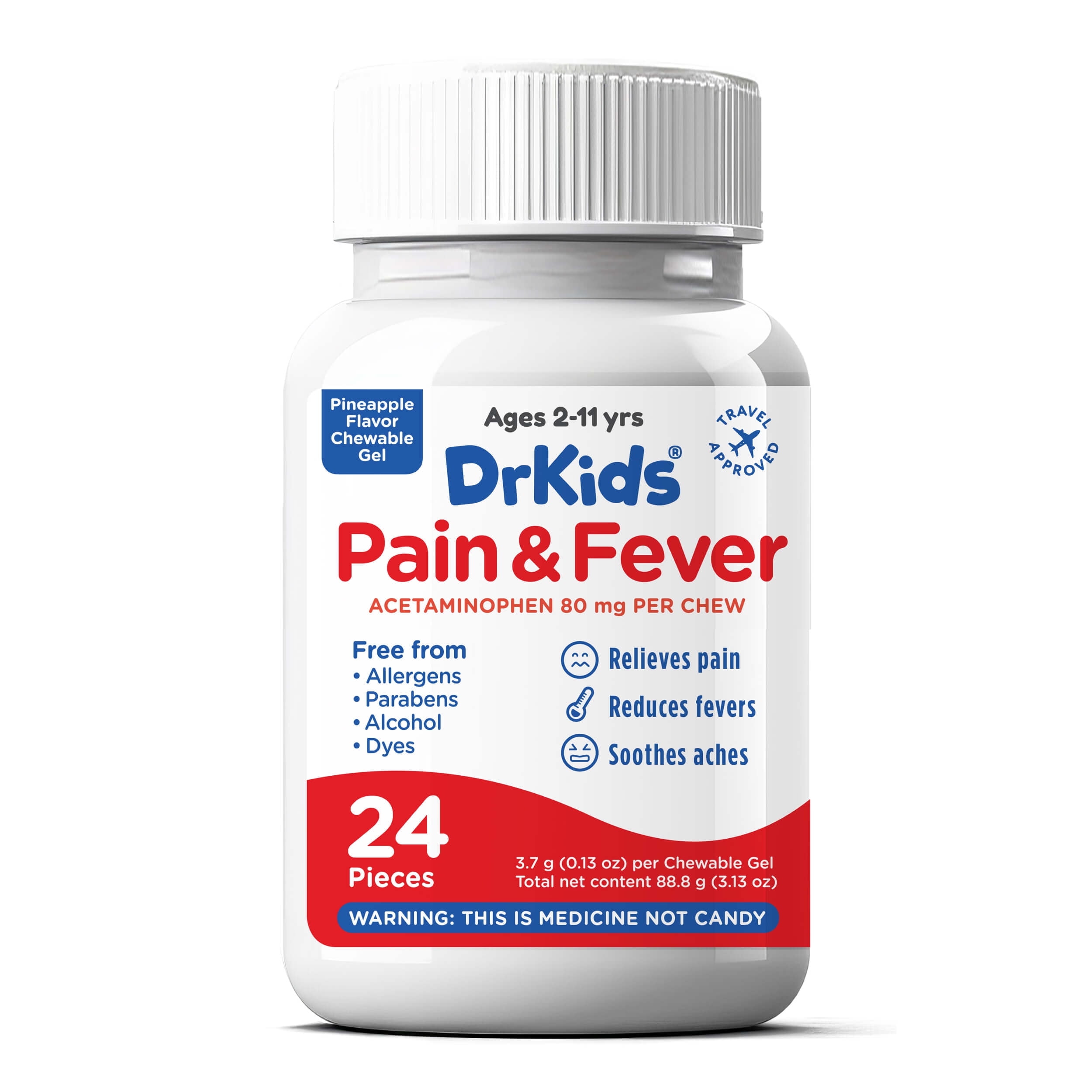 DrKids Children’s Pain & Fever Chewable Gels - Walmart.com