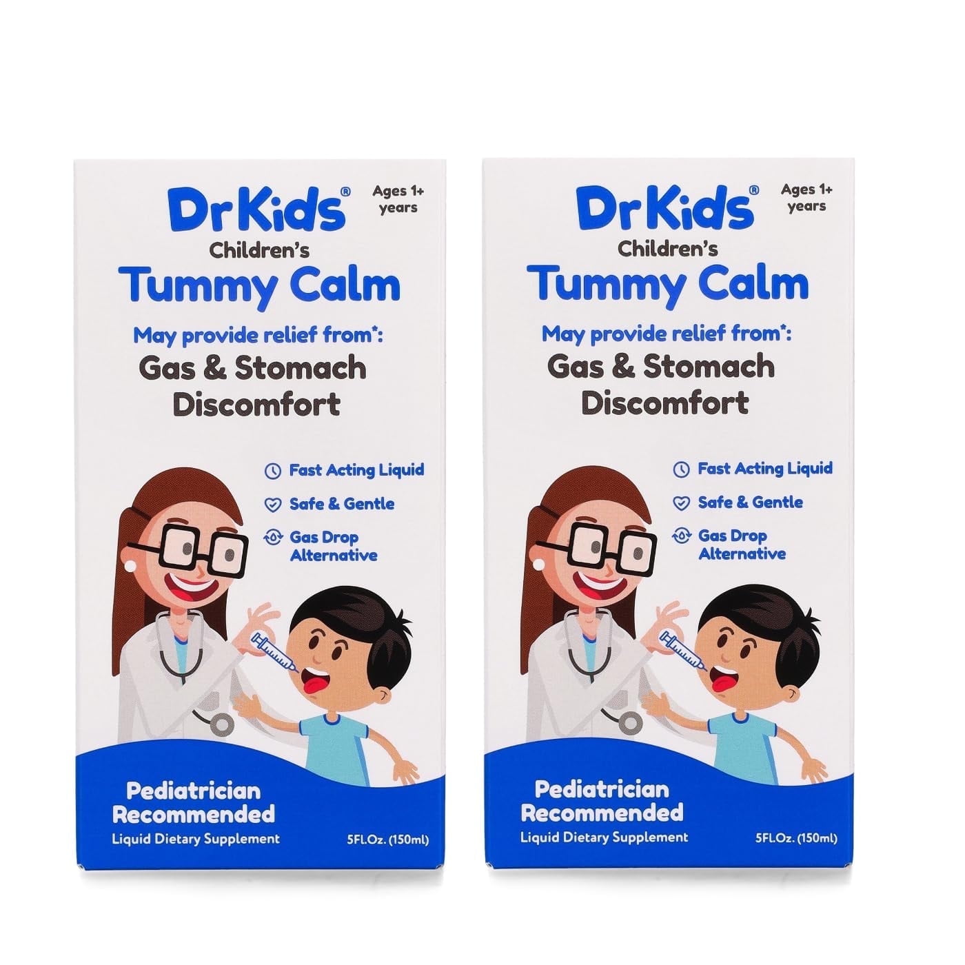 DrKids Tummy Calm Children's Gas & Stomach Discomfort, Great Tasting ...