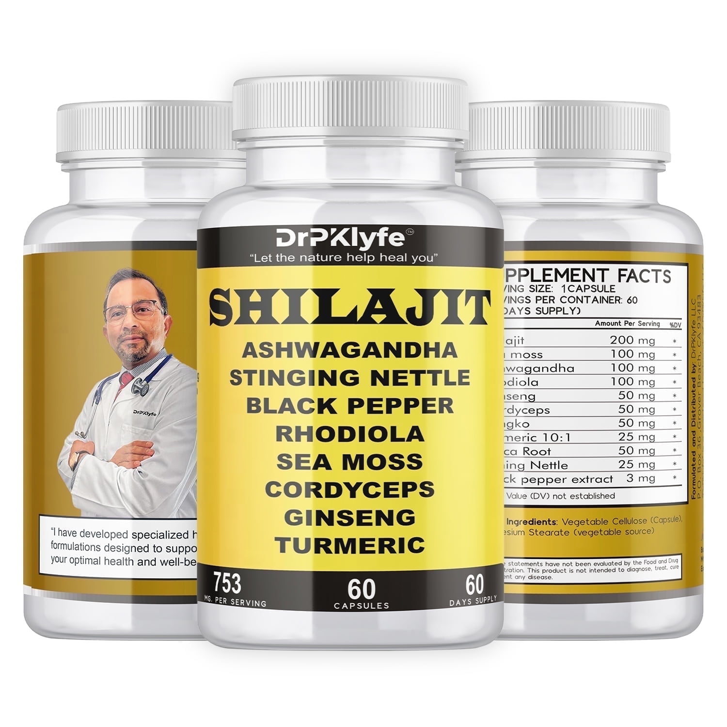 DrPKlyfe's Shilajit Complex with Rhodiola-Sea Moss-Cordyceps-Ginseng ...