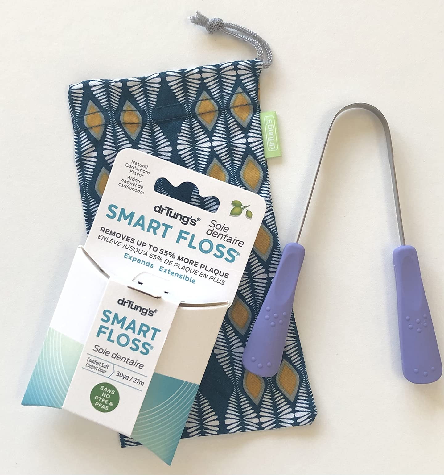 DrTung's Stainless Steel DHF10 Cleaner & Smart Floss Bundle - Cleaner ...