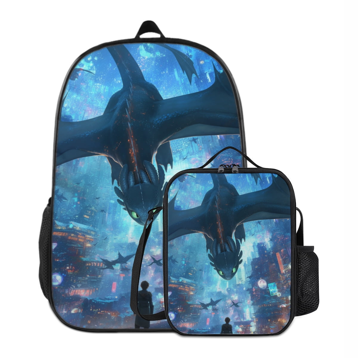 How to Train Your Dra×gon Backpack with Insulated Lunch Box Set Unisex ...