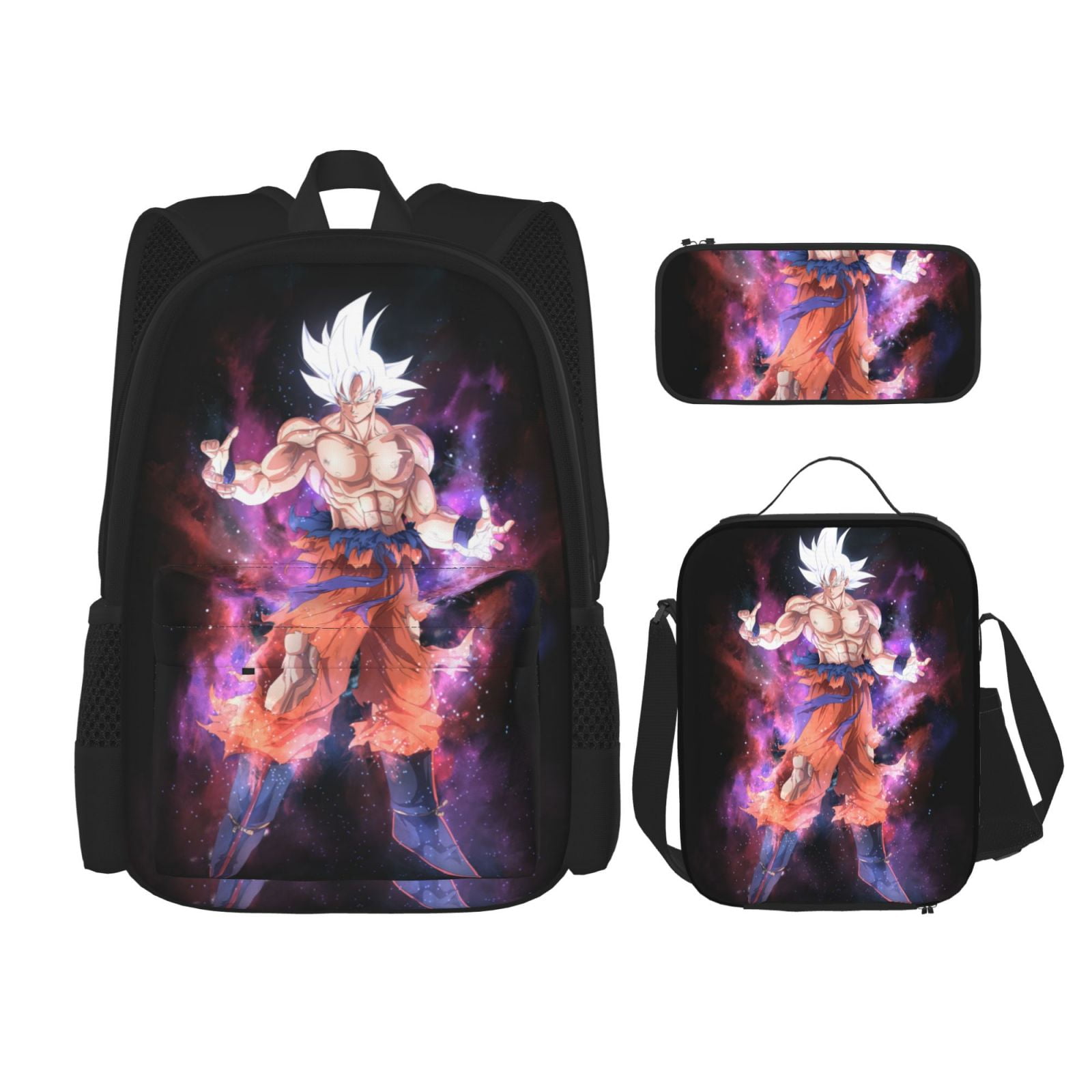 Dra_gon Ball Backpack 3pcs Set With Pen Bag And Lunch Bag Fashion ...