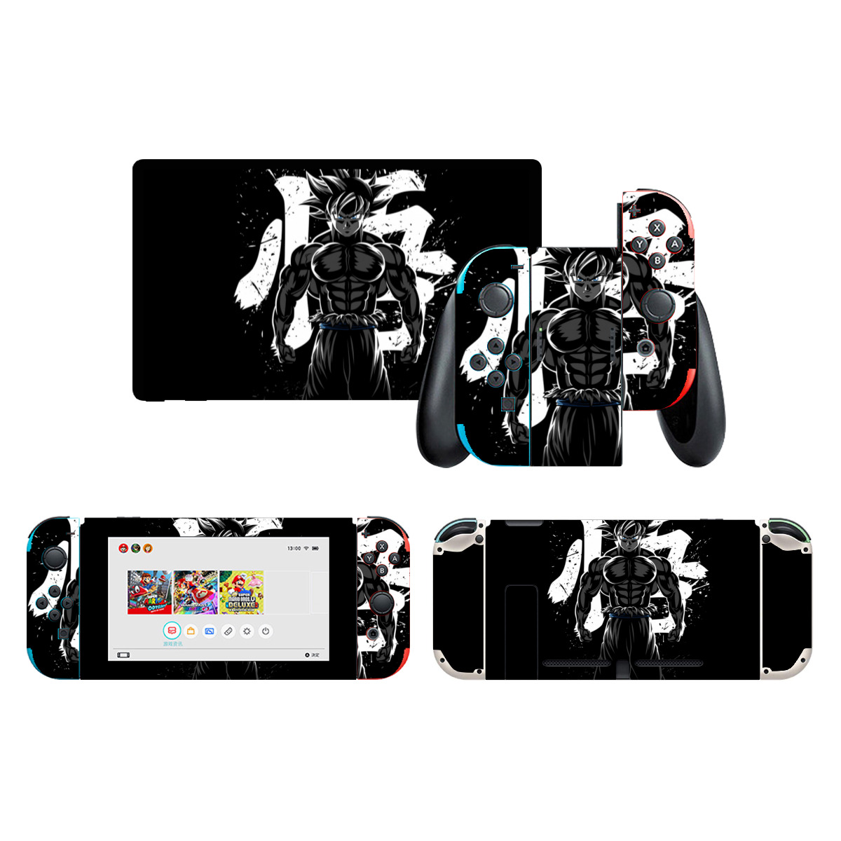 Dra-gon Ball Game Switch Skin - Anime Cartoon Game Sticker, No Bubble ...