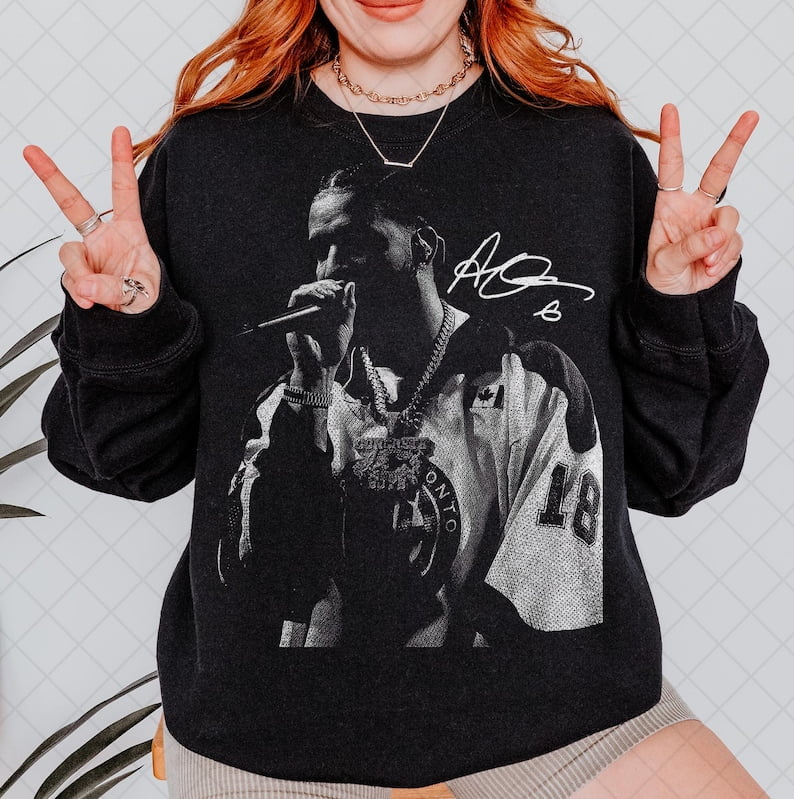 Dra.ke Vintage Artists Rap Hip Hop Music Graphic Sweatshirt Streetwear ...