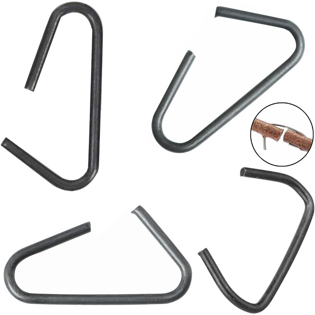DraCra 40 Pack Treadle Sewing Machine Belt Hooks Wire Connector Leather ...