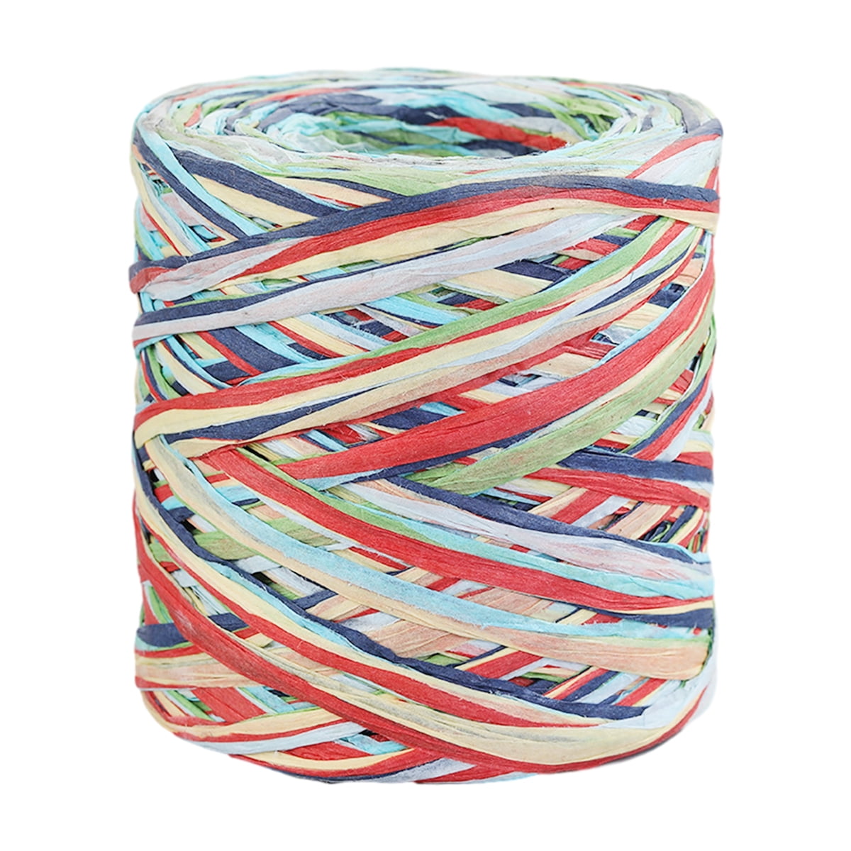 Dracceev 1 Roll, Raffia Paper Ribbon Colored Paper String Raffia Ribbon ...