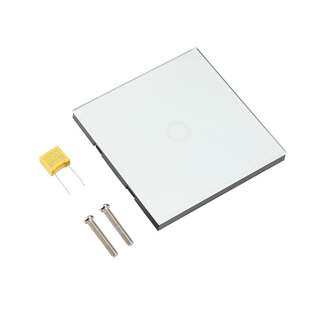Dracceev 1 Way Tempered Glass Panel Home Wall Light Smart Switch Remote ...