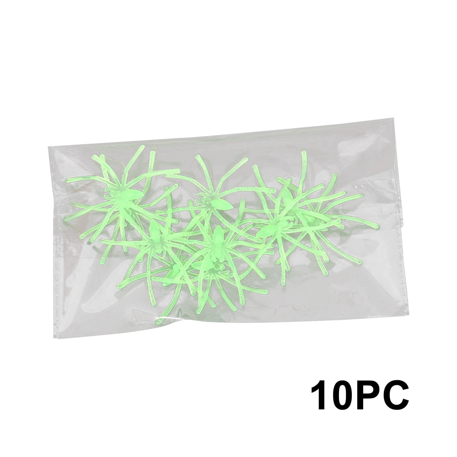 Dracceev 10Pcs Glow in The Dark Small Spiders Halloween Little Spider ...