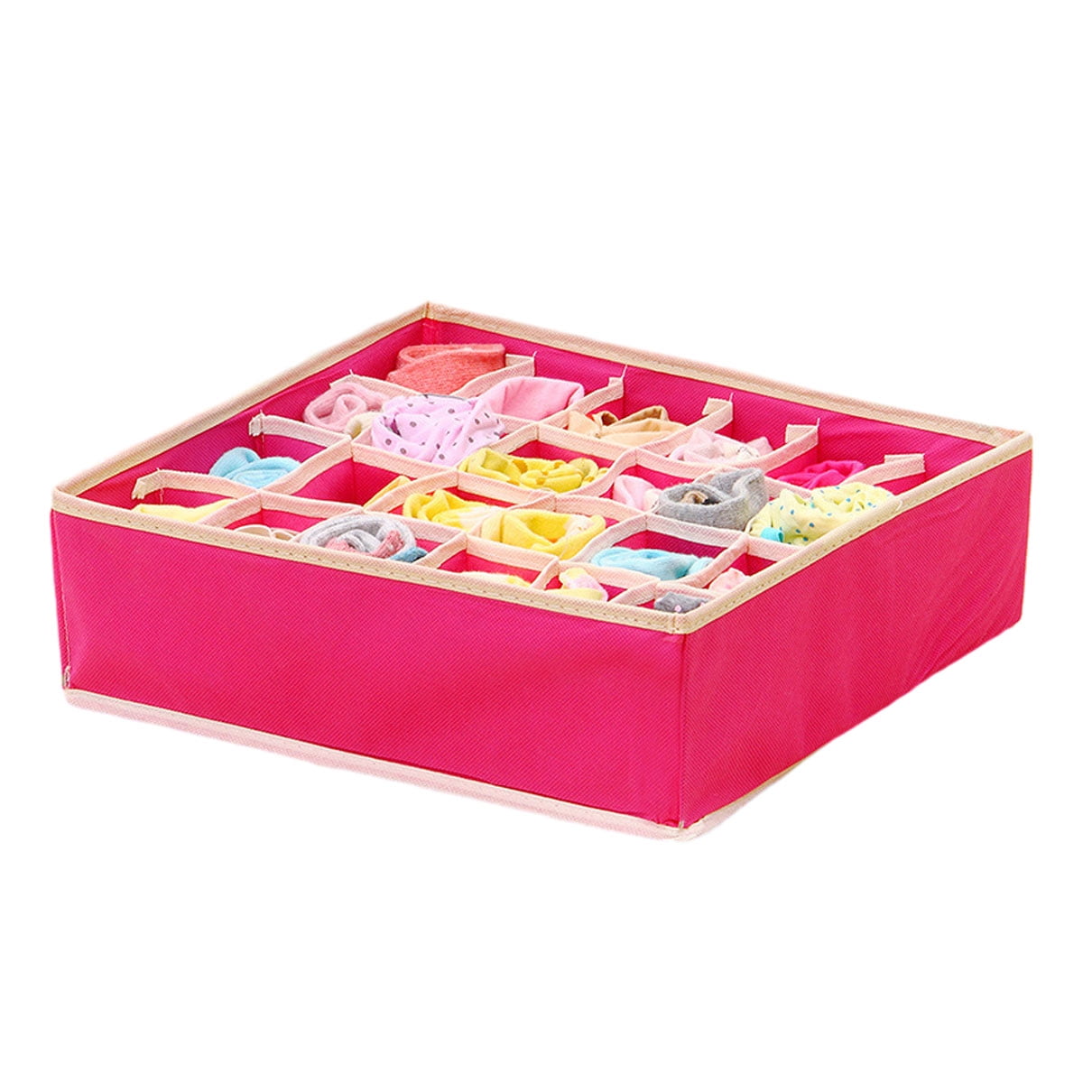 Dracceev Foldable Storage Cubes Drawer Underwear Organizer Dividers, 24 ...