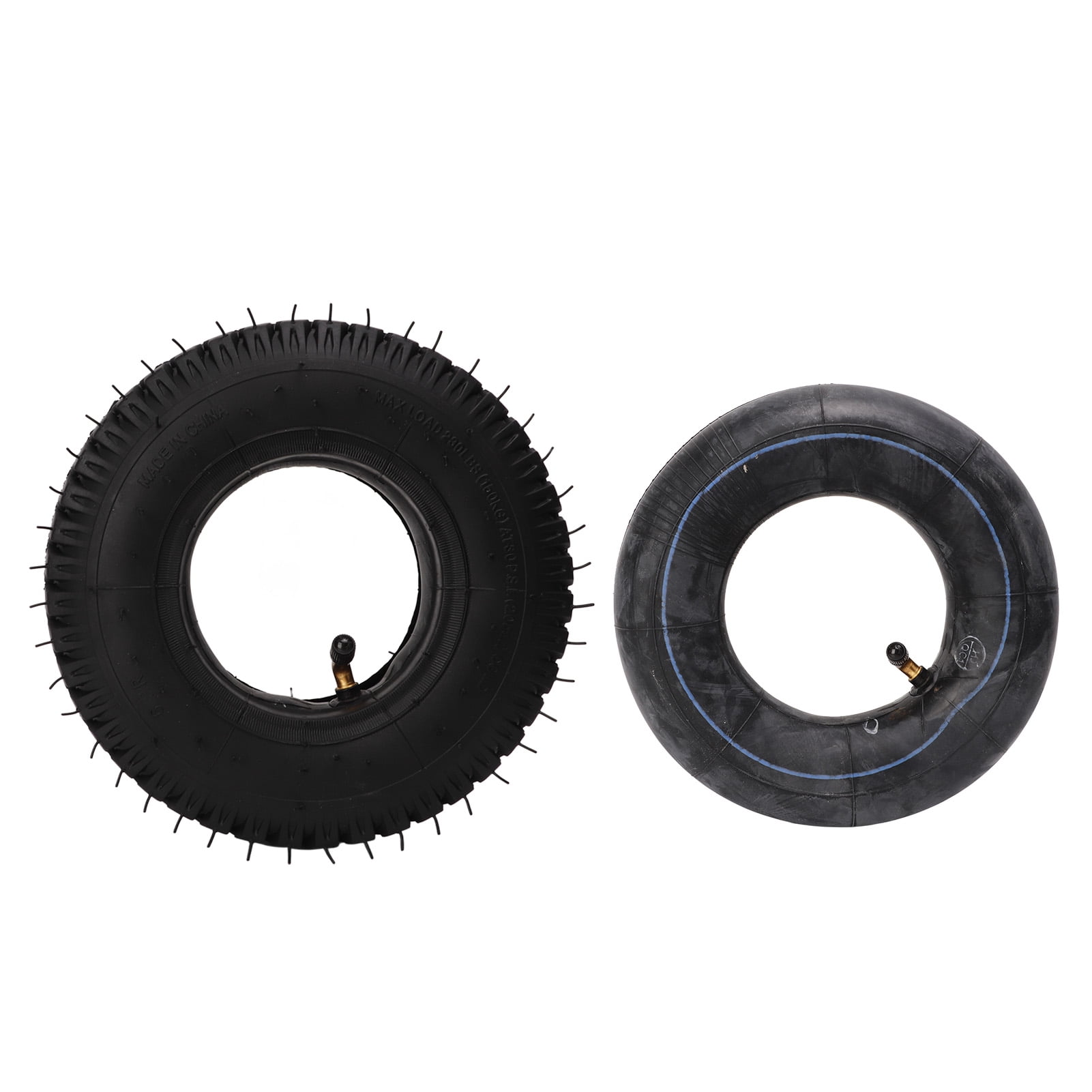Dracceev Rubber Pneumatic Tire Replacement Inflatable Inner Outer Tyres ...