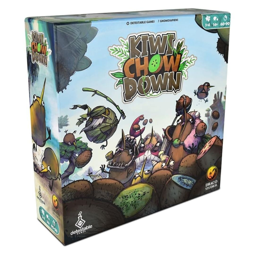 Draco Studios Creature Kingdoms Kiwi Chow Down Family-Friendly Area Control Strategic Board Game ...