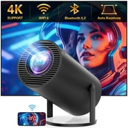 QKK Mini Projector Portable LCD Projector [stand included] Full HD ...