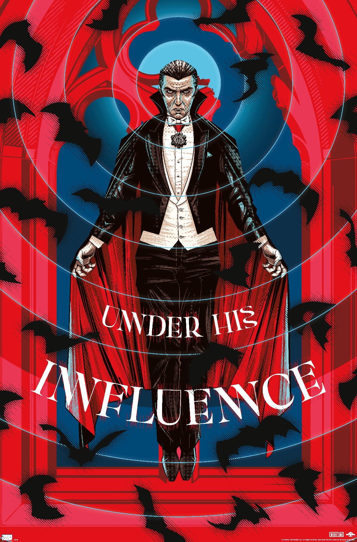 Dracula - Under His Influence by Cesar Moreno Wall Poster, 14.725" x 22 ...