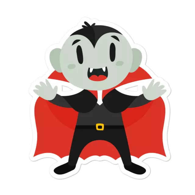 Dracula Vampire Sticker Vinyl Drift Scary Halloween Decor Horror Phone ...