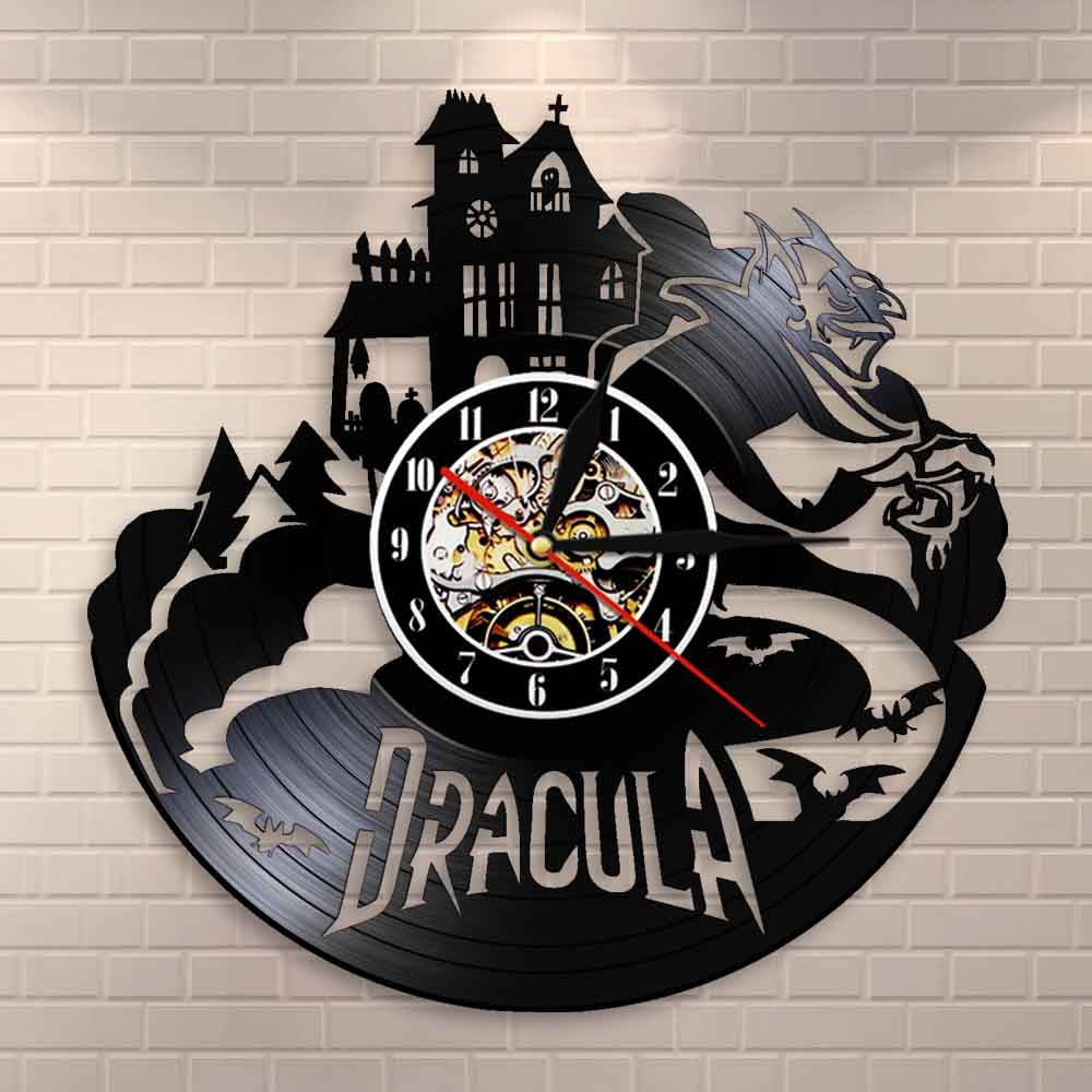 Dracula's Castle Wall Art Wall Clock Halloween Dark Horror Home ...