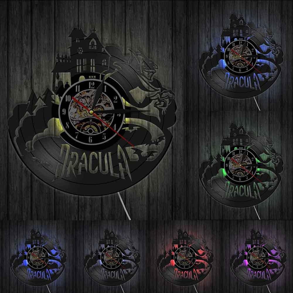 Dracula's Castle Wall Art Wall Clock Halloween Dark Horror Home ...