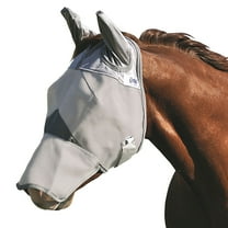 Draft Cashel Comfort Crusader Fly Mask W/ Ears Gray - Walmart.com