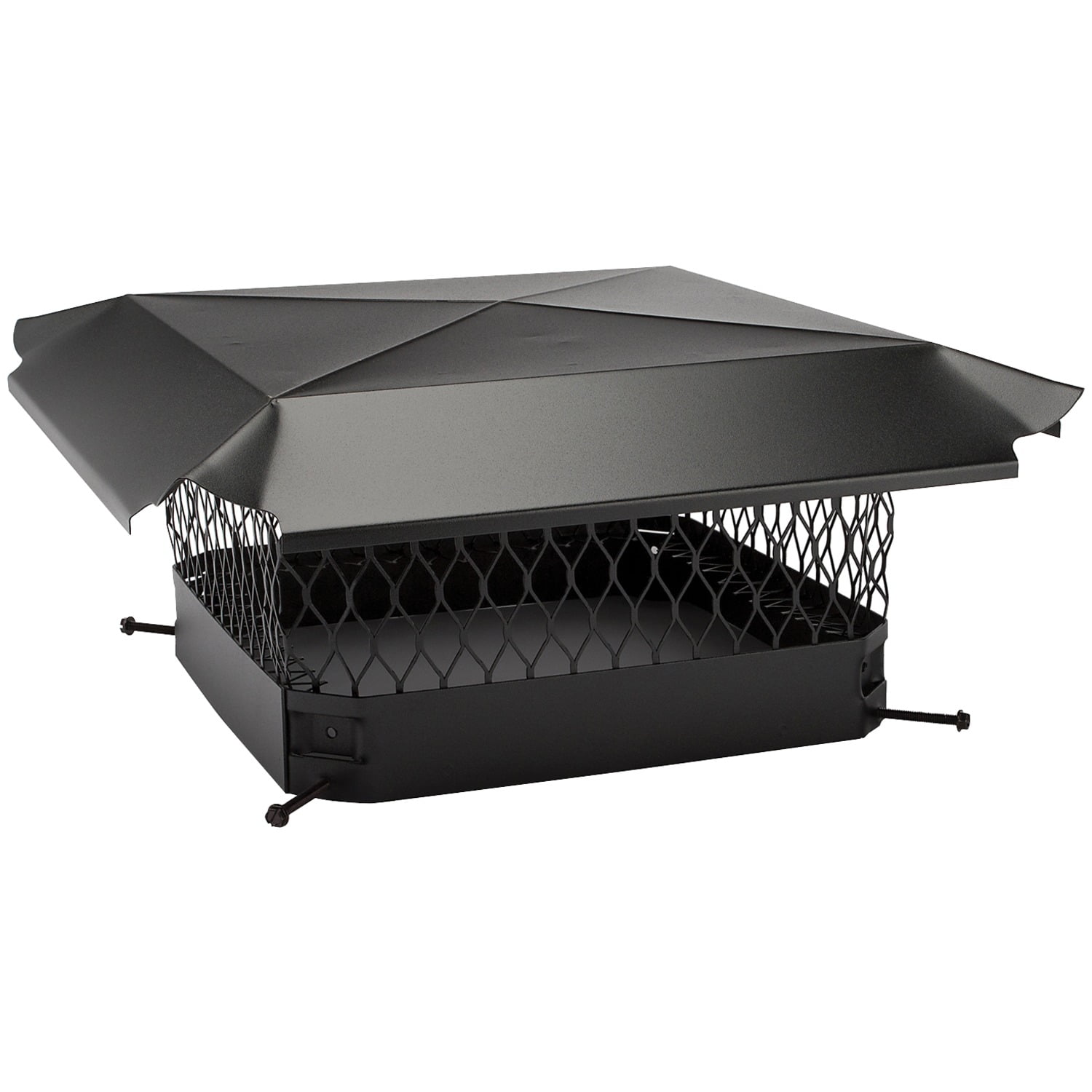 Draft King CBO1111 Single-Flue Black Galvanized-Steel Bolt-on Chimney ...